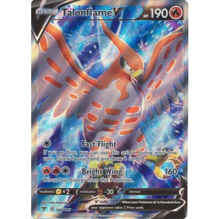 Talonflame V - 168/185 - Full Art Ultra Rare Sword & Shield: Vivid ...