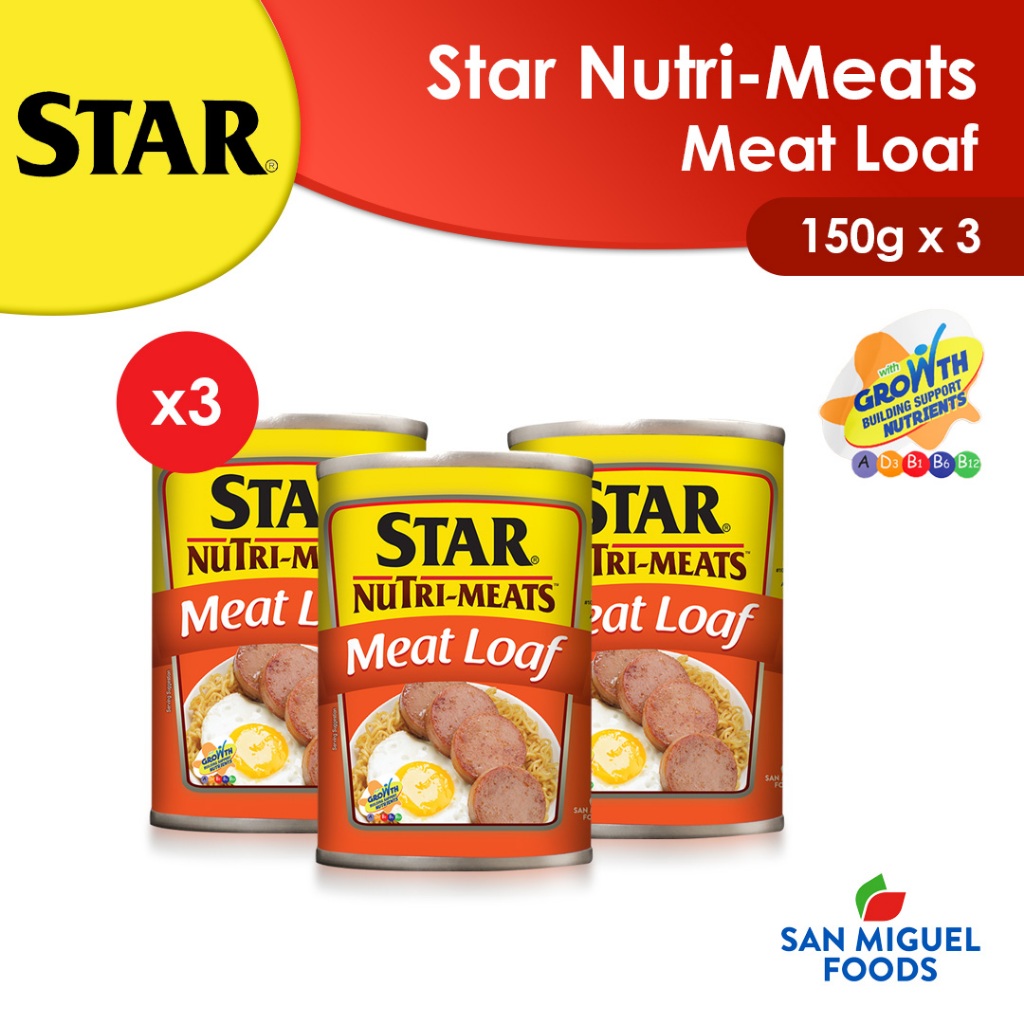 Star Meat Loaf (150g) Set of 3 | Shopee Philippines