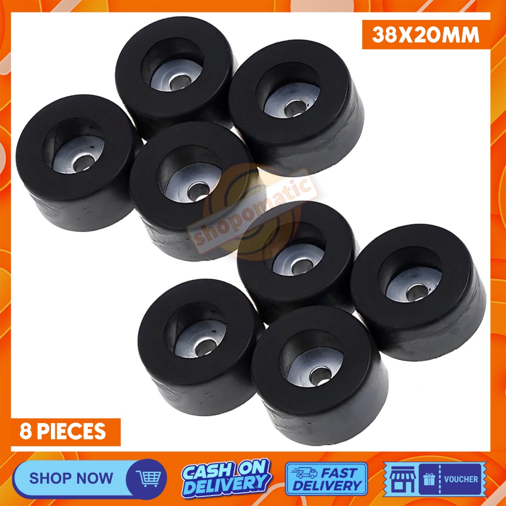 SHOPOMATIC 8PCS Rubber Footing Speaker Box Rubber Feet (ASSTD SIZE ...