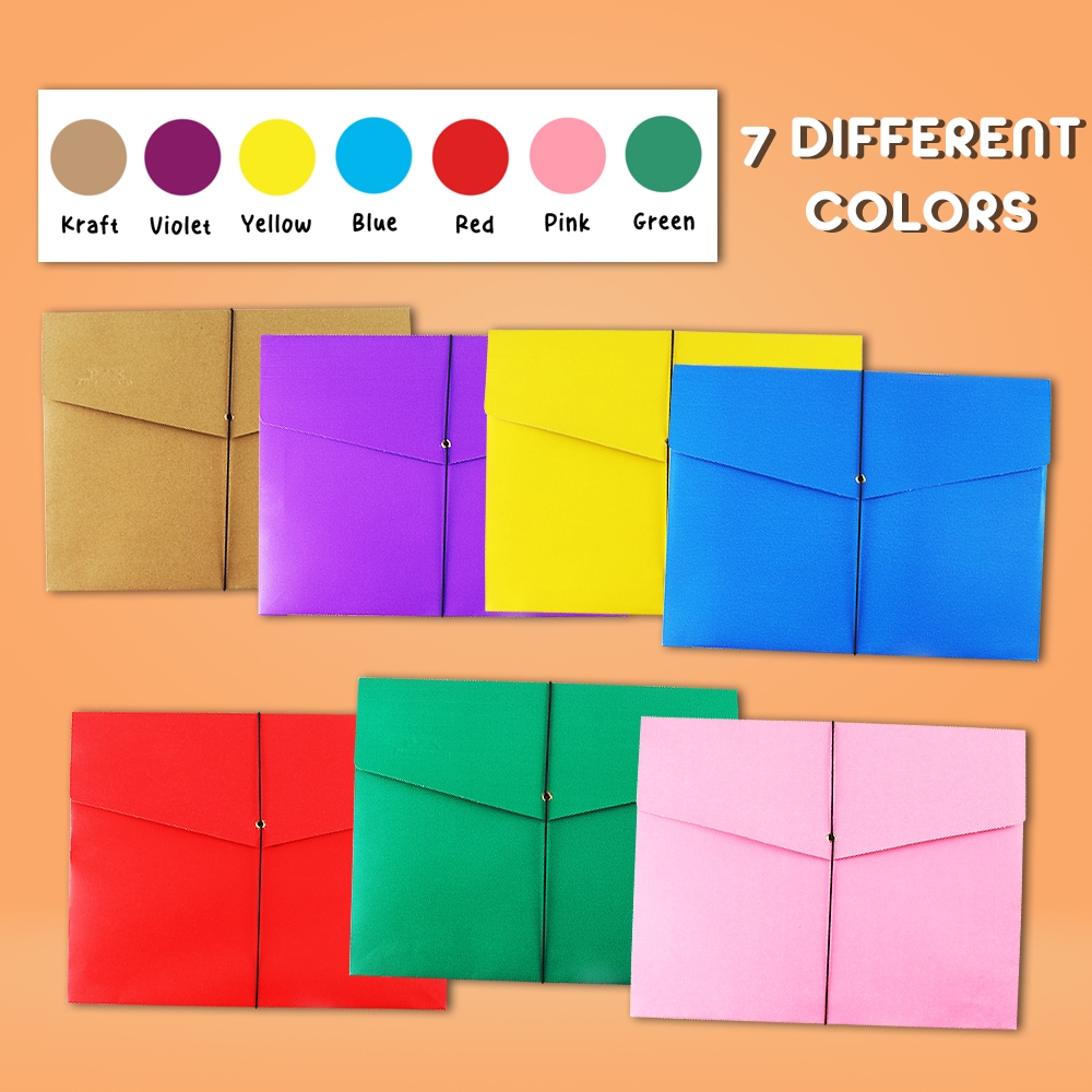 FCI Expanding Envelope W/Garter Protfolio 7Colors Size Short P/X File ...