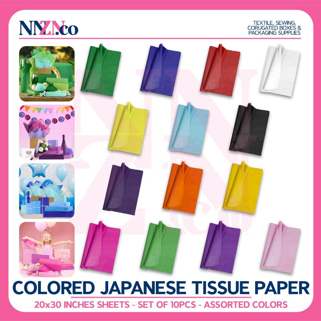 NNZN Japanese Paper Papel De Hapon Colored Japanese Tissue Paper Gift ...