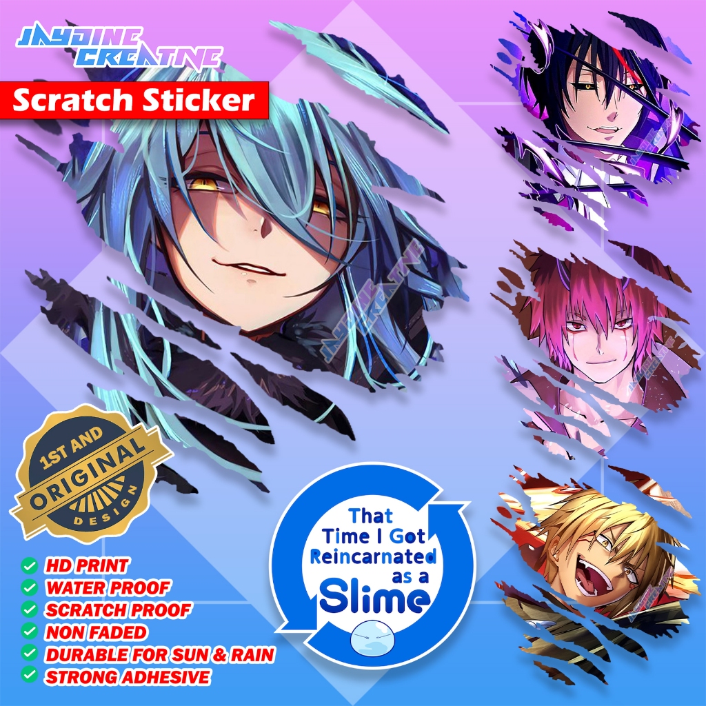 That Time Got Reincarnated as a Slime Scratch Design Sticker, Indoor ...