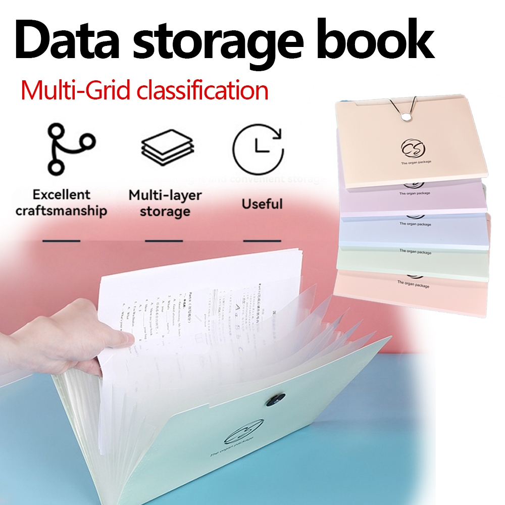 Clear Book Long Clear Folder File Organizer Expanding File Folde ...