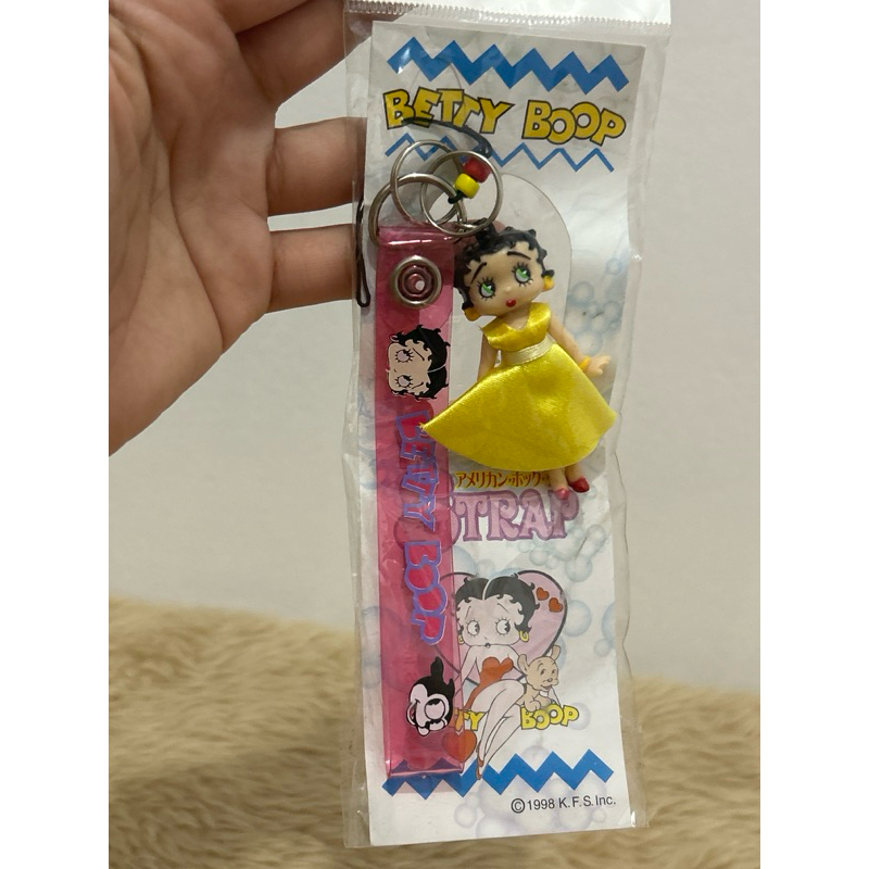 Betty Boop Vintage Keychain figure in yellow dress from USA | Shopee ...