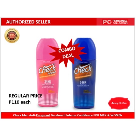 BUY 1 TAKE 1 ORIGINAL Check Men Anti-Perspirant Deodorant Intense ...