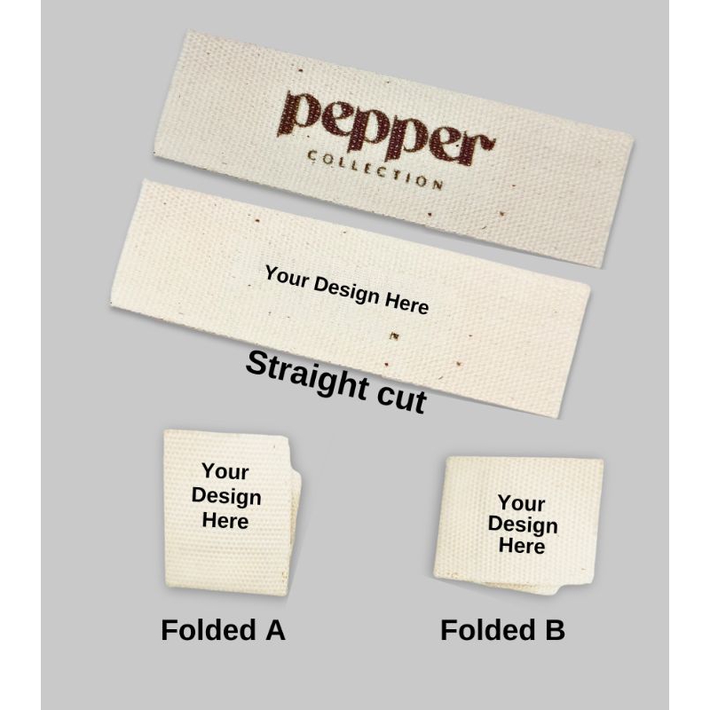 Custom Cotton Label/ Etiketa for Handmade products, craft | Shopee ...