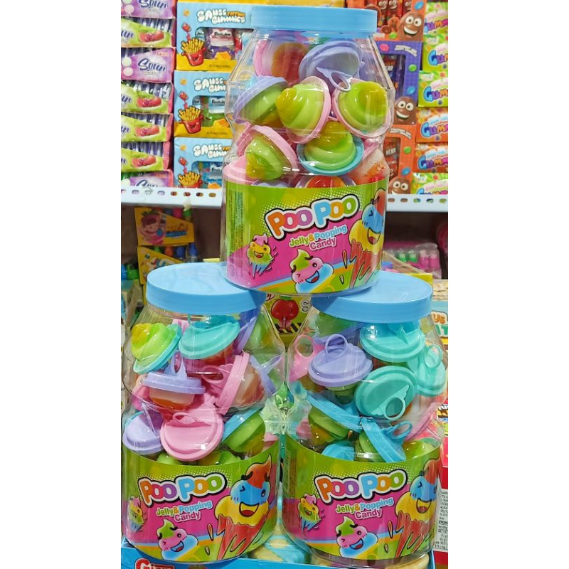 POO POO JELLY WITH POPPING CANDY | 30 PIECES | Shopee Philippines