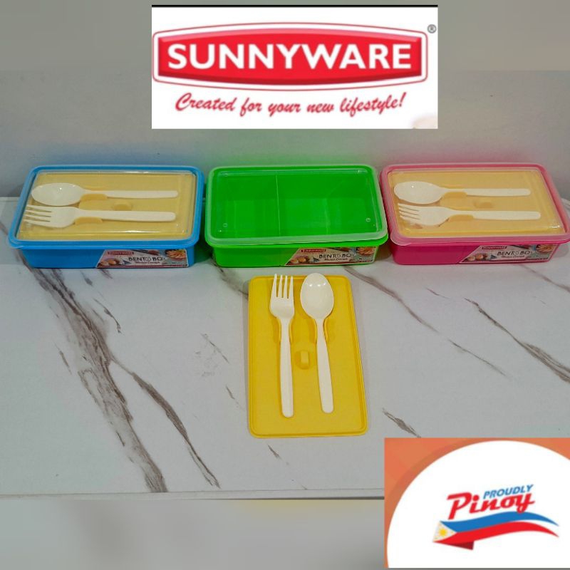 Sunnyware Lunch Box With Divider and Spoon and fork [Stock#516 ...