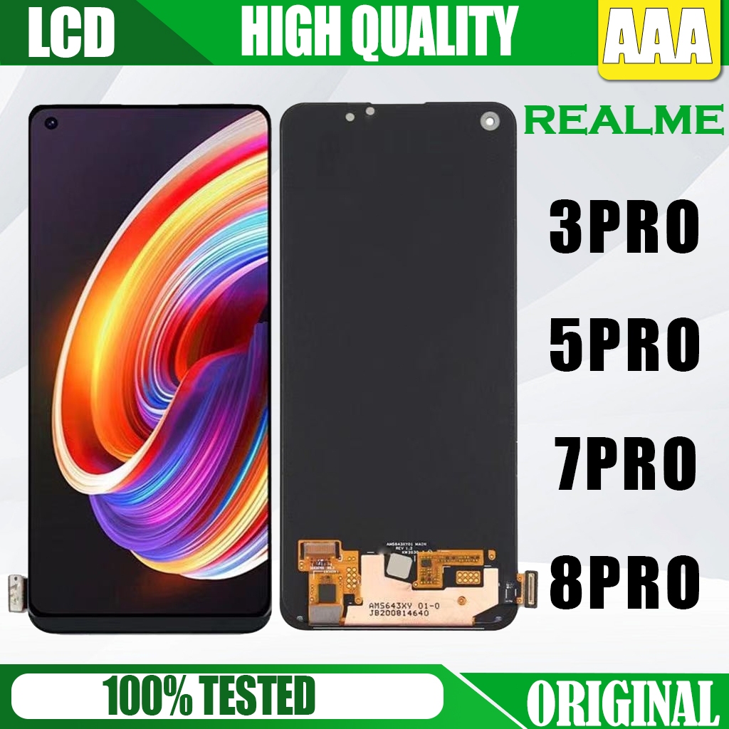 REALME LCD 3 PRO 5 PRO 7 PRO 8 PRO REALME 8 LCD DISPLAY TOUCH SCREEN ...