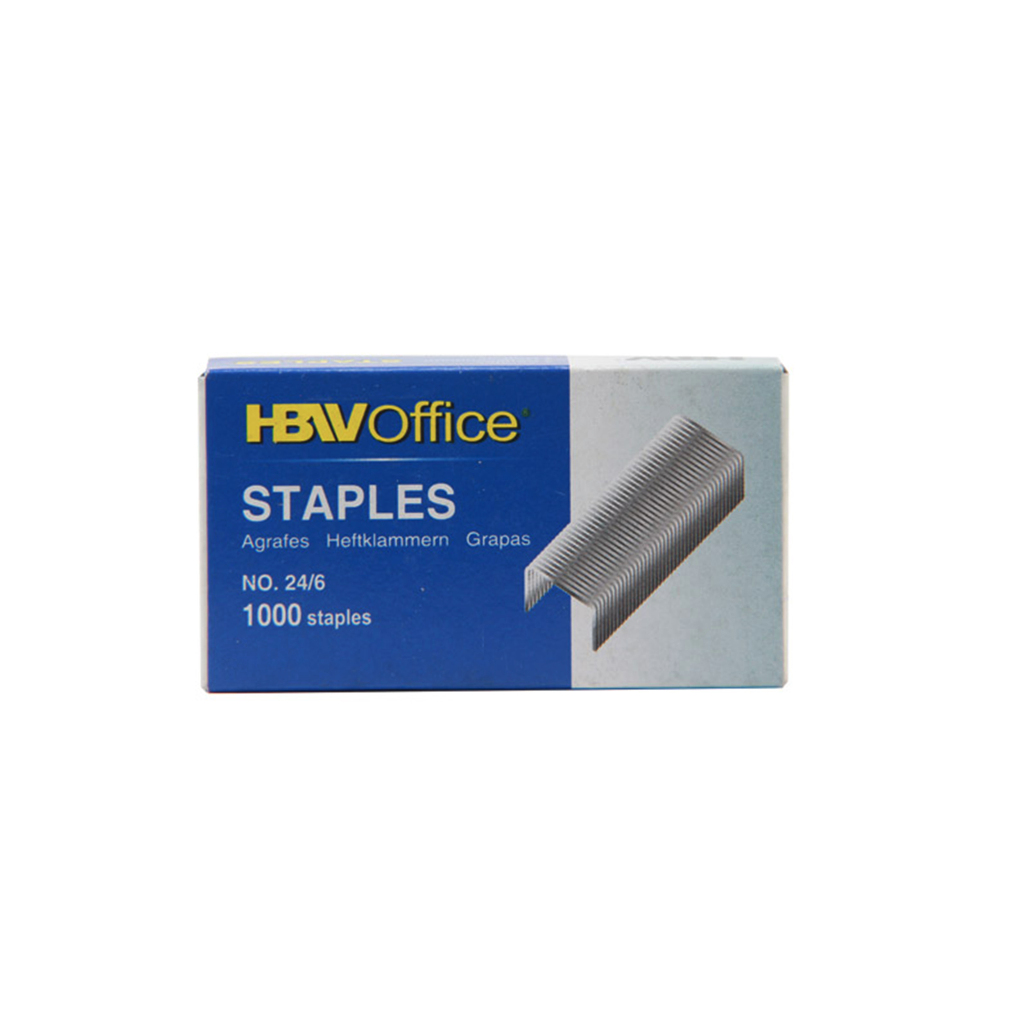 HBWOffice Staple NO. 24/6 (1000 Staples) | Shopee Philippines