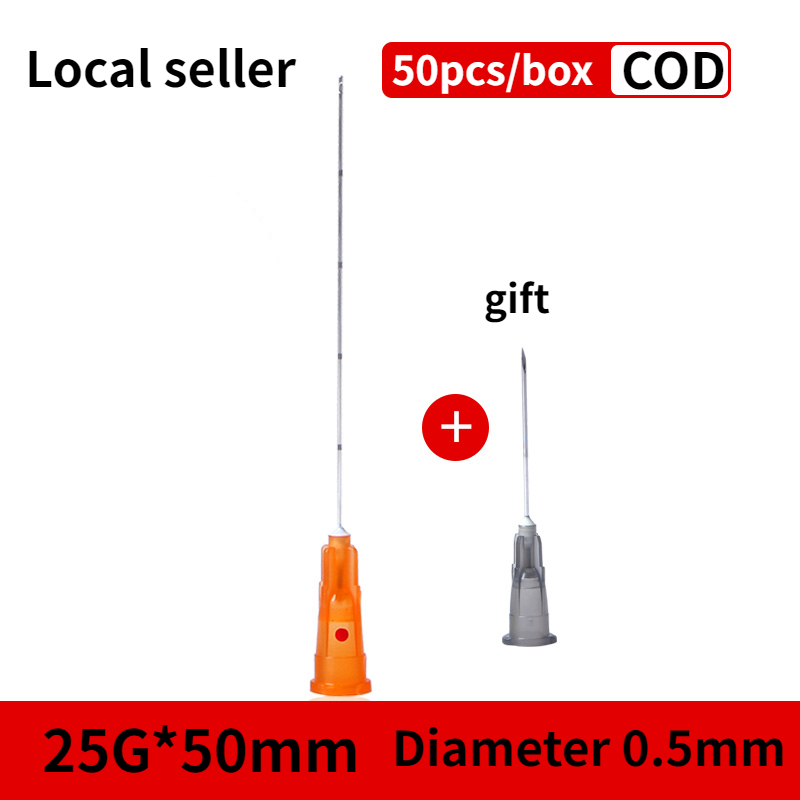 Made in Korea 5pcs 10pcs 50pcs/box Disposable blunt needle 25G50mm ...