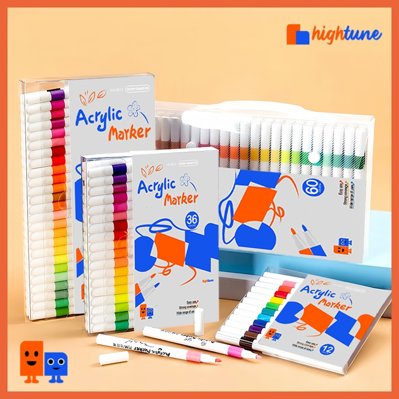 HIGHTUNE Acrylic Marker Pen Set Color Marker Set Colored Pen color pen ...