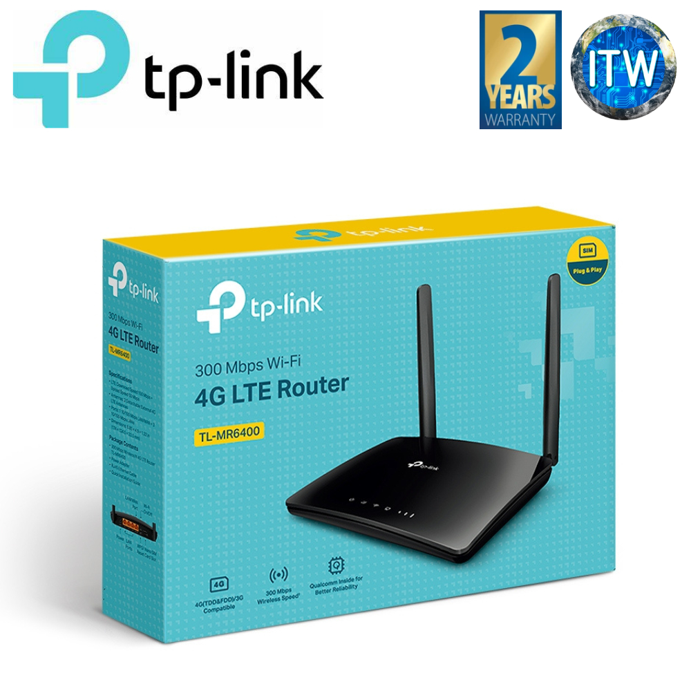 TP-Link Wireless Router TL-MR6400 300Mbps on 4G LTE Network | itw ...