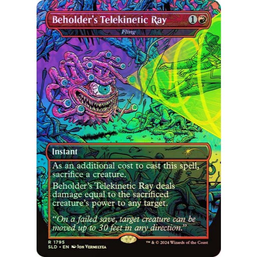 Magic the Gathering | Beholder's Telekinetic Ray / Fling (Secret Lair ...