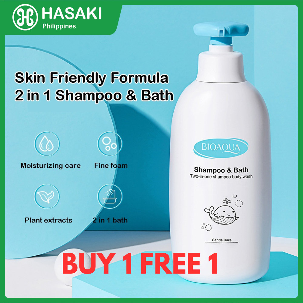 READY / 500ML Baby Shampoo Head To Toe Wash Body Wash & Hair Wash Milk ...