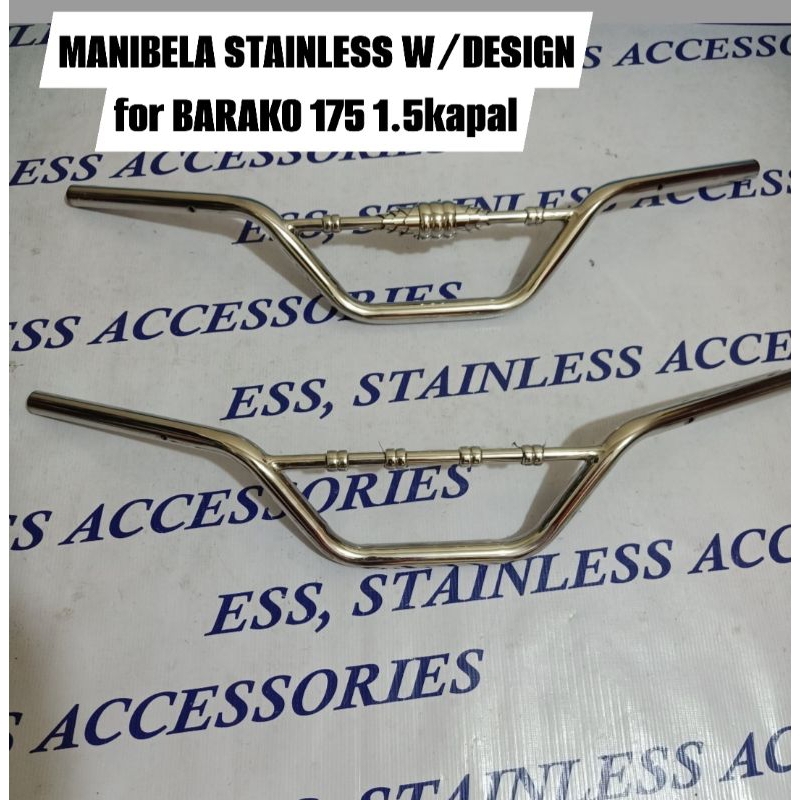 MANIBELA W/DESIGN FOR BARAKO 175 STAINLESS 1.5KAPAL | Shopee Philippines