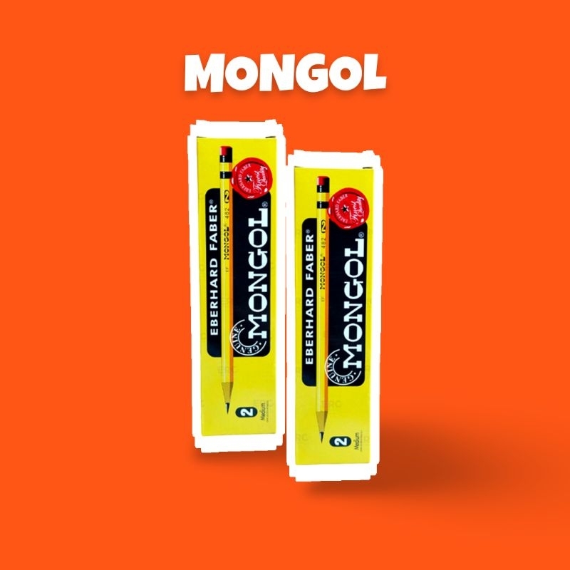 12pcs/Box: Mongol Pencil no. 2 Soft Eraser Professional Original Lapis ...