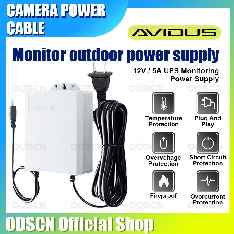 AVIDUS 12V 1.5A Uninterruptible Power Supply Mini UPS Battery Backup or ...