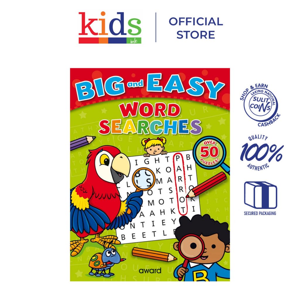 Big and Easy Word Searches: Parrot - Kids Ink | Shopee Philippines