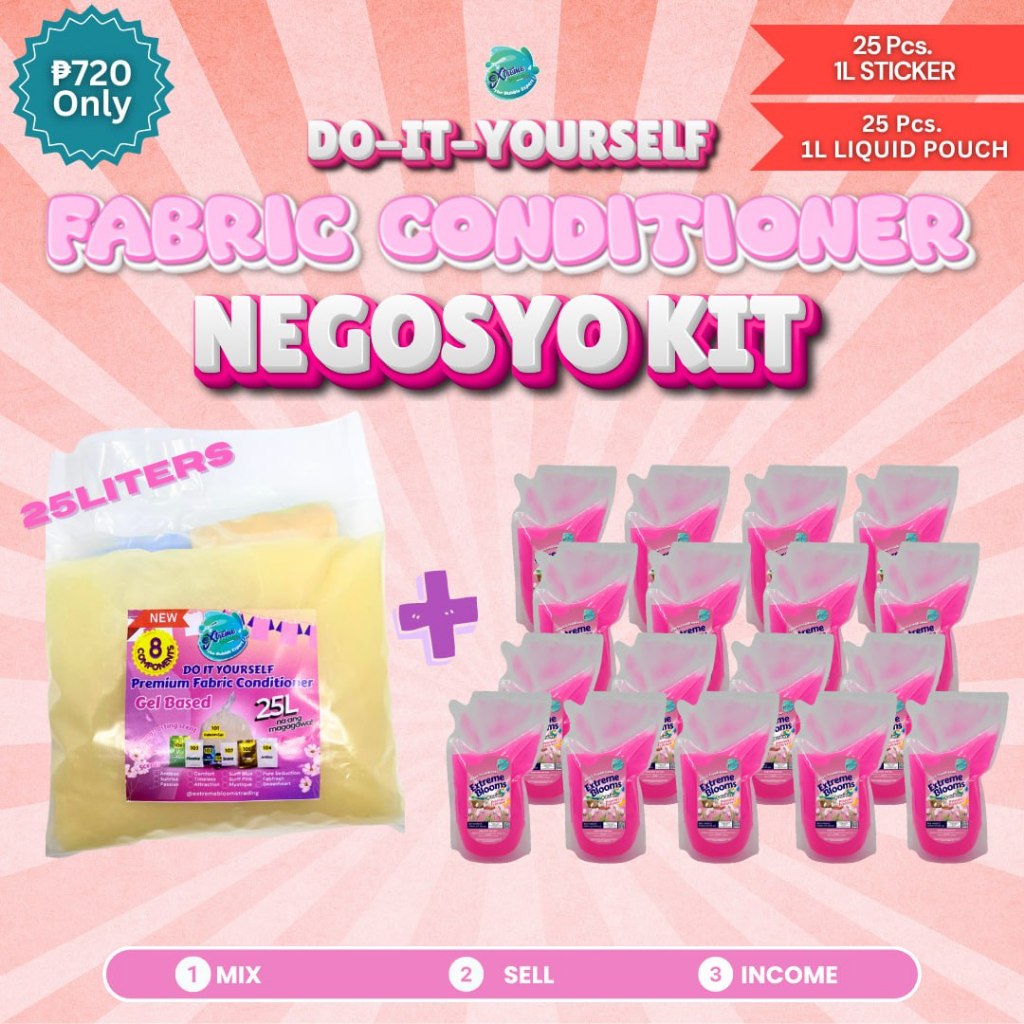 NEGOSYO KIT FABRIC CONDITIONER 25 LITERS YIELD (STAND UP POUCH ...