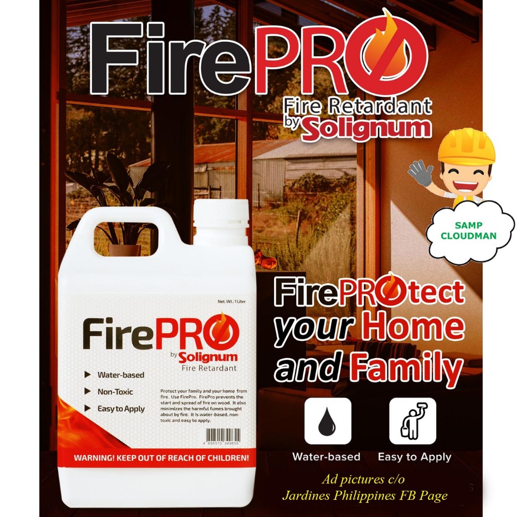 FirePRO by Solignum Gallon Fire Retardant Non Toxic 4 Liters Water ...