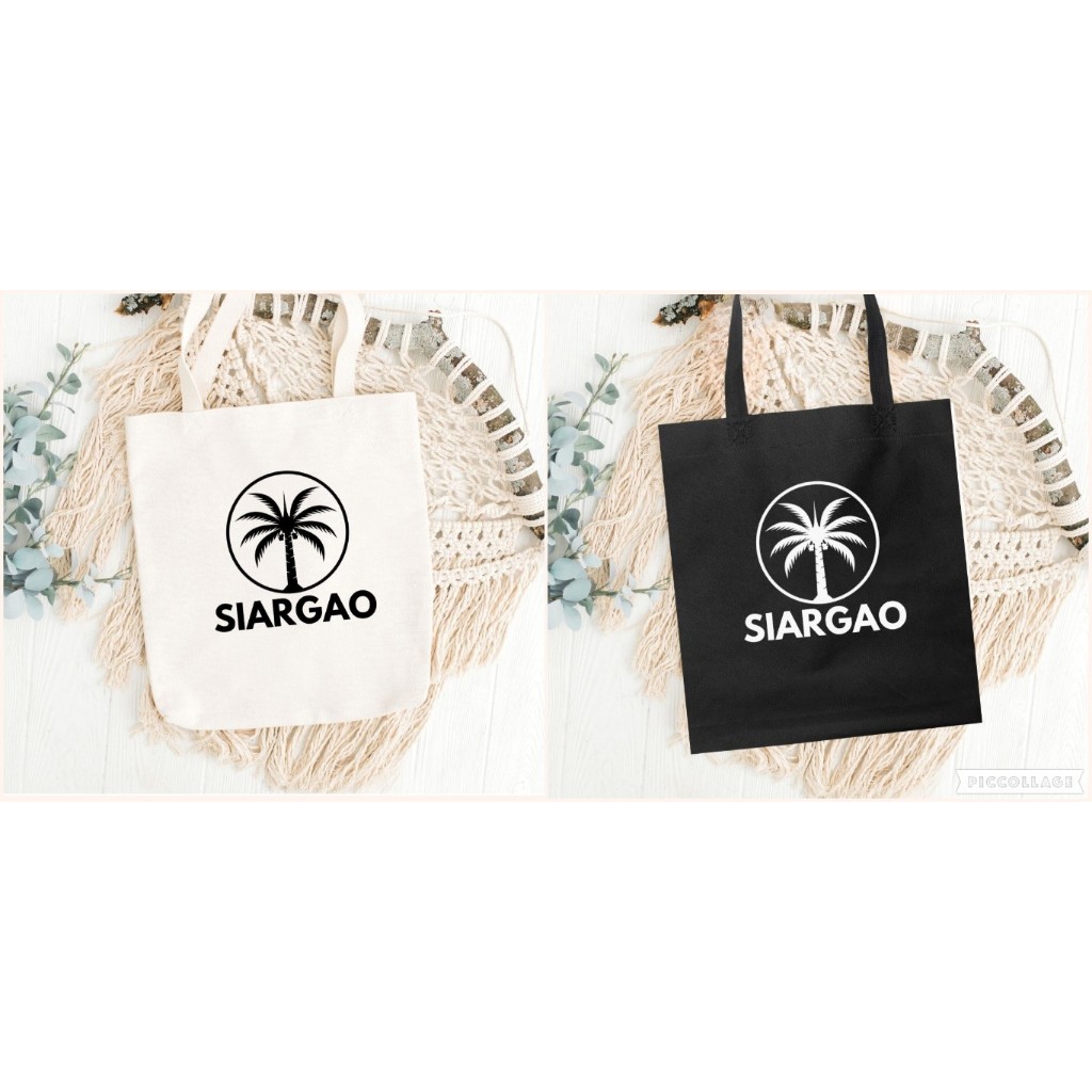 VINYL LOCAL RANDOM DESIGN TOTE BAG (SIARGAO) | Shopee Philippines