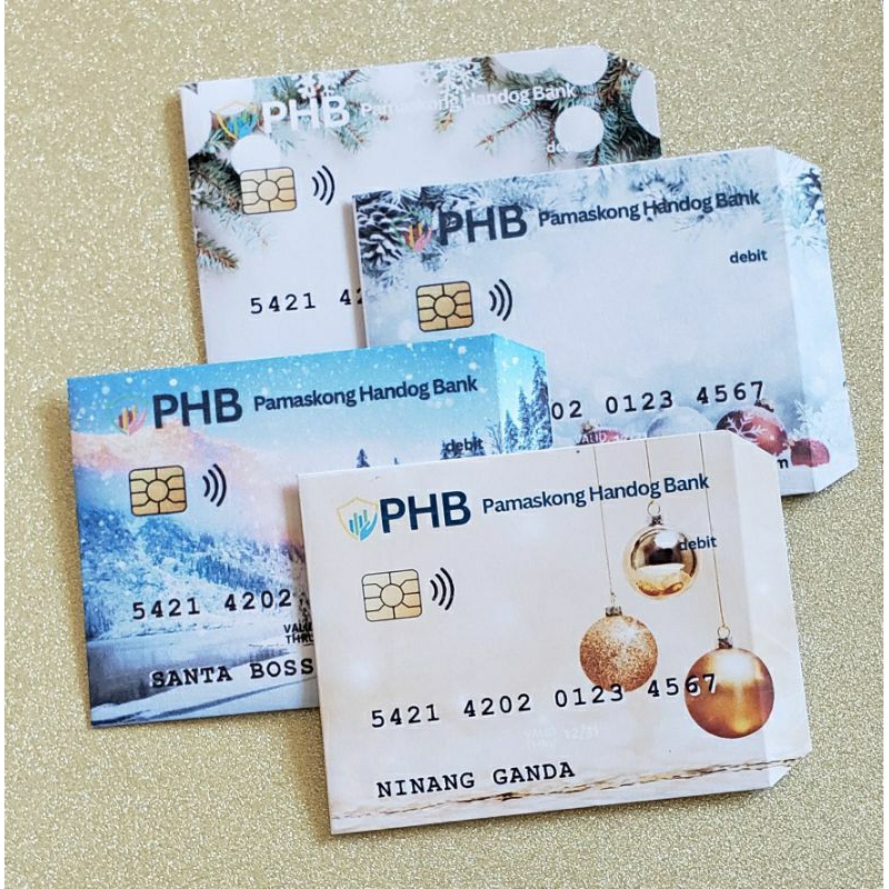 ATM Debit/Credit Card Angpao l 4 pcs per pack | Shopee Philippines