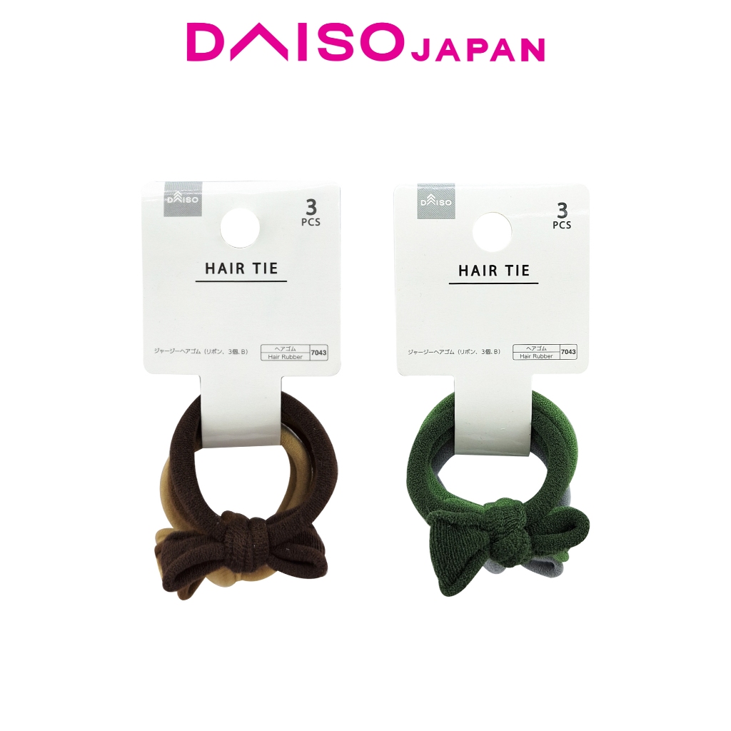 Daiso Hair Ties (Ribbon B, 3 pieces) | Shopee Philippines