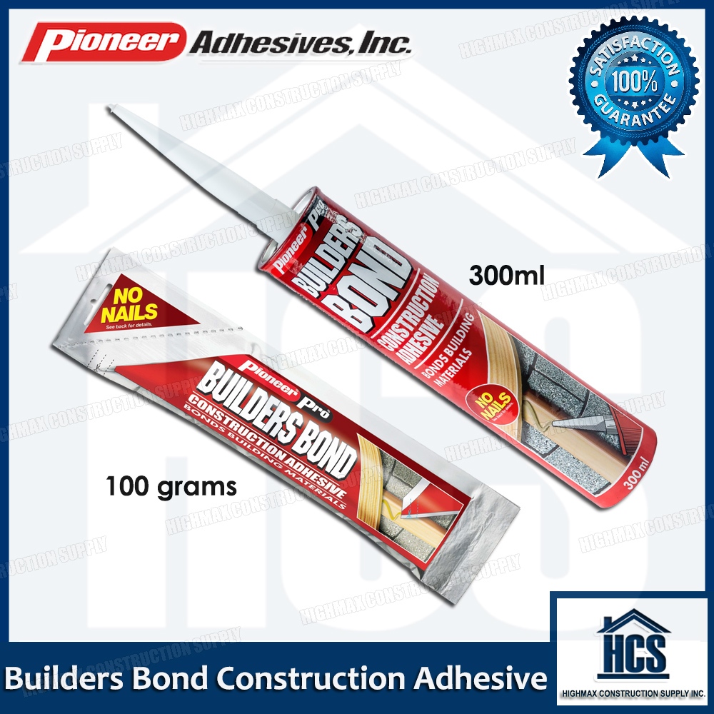 Pioneer Pro Builders Bond Construction Adhesive (NO NAIL) 300ml ...