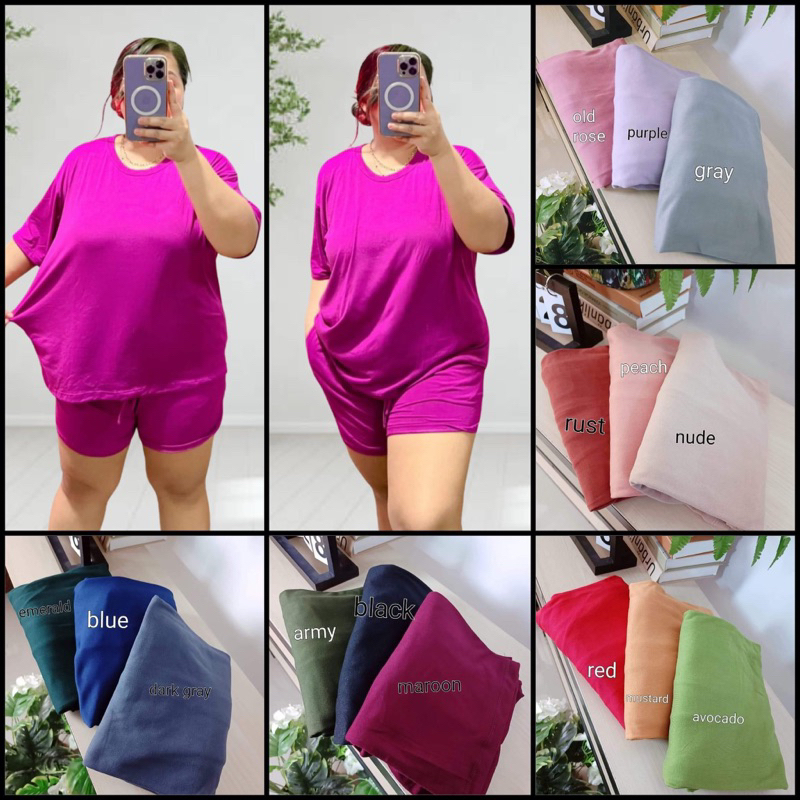 Plus size Plain terno short | Shopee Philippines