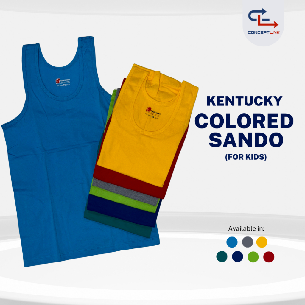Kentucky Colored Sando Cotton Plain Original (for Kids) | Shopee ...