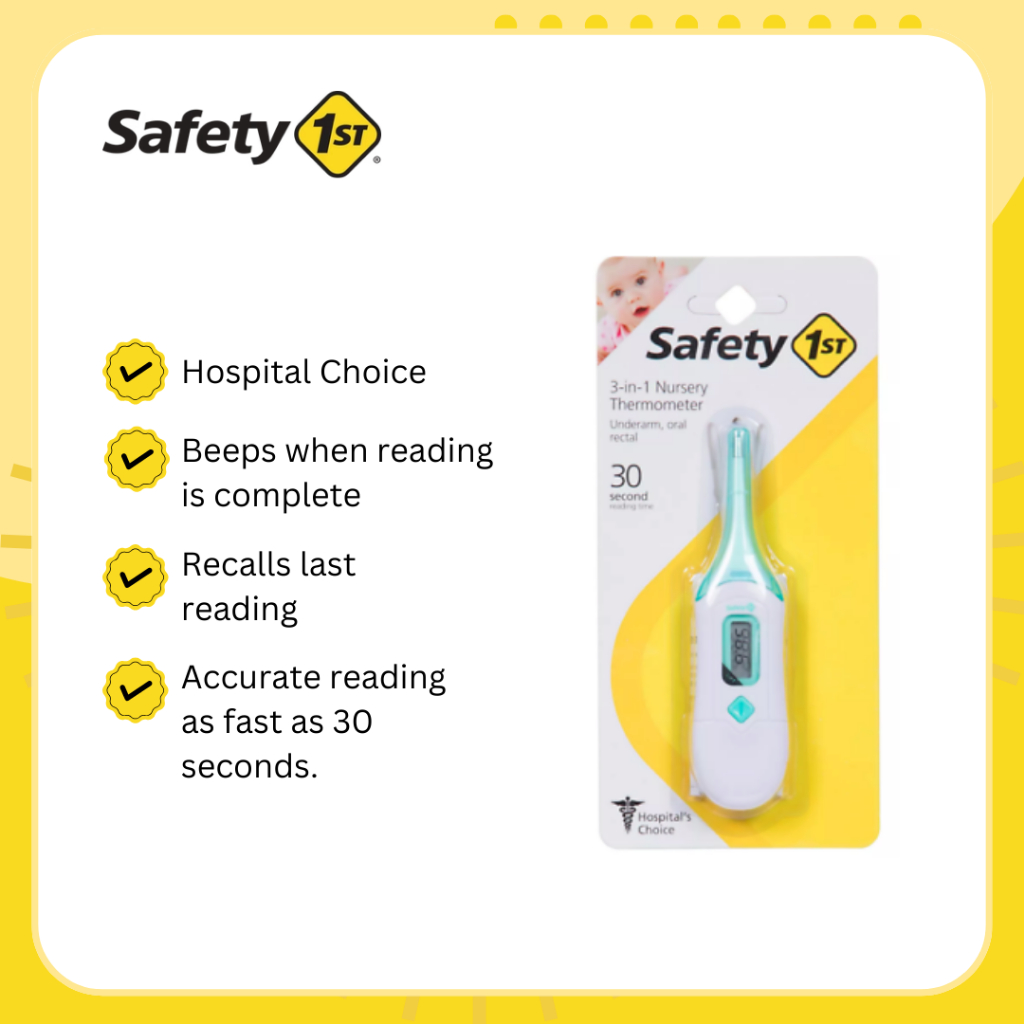 Safety 1st 3-in-1 Baby/Infant/Toddler Thermometer | Shopee Philippines
