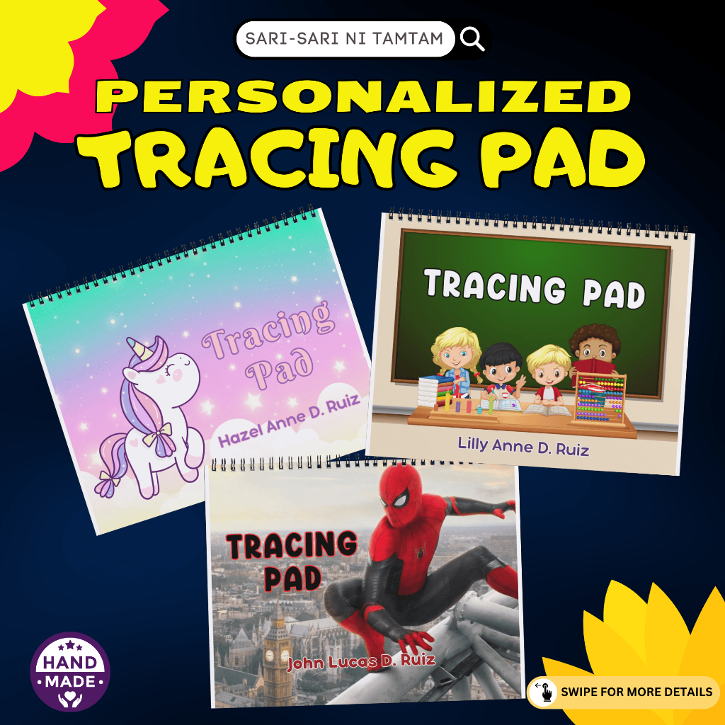 PERSONALIZED TRACING PAD for Kids (30 pages) | Shopee Philippines