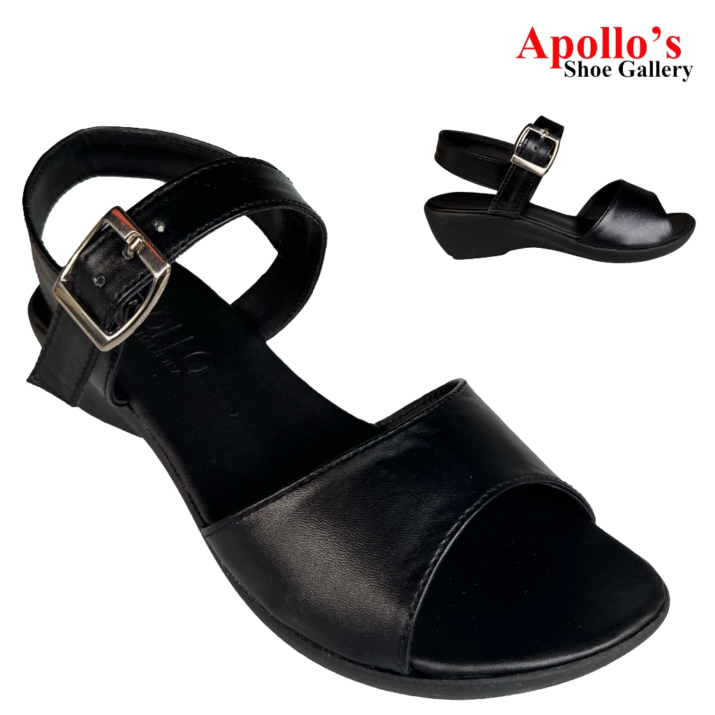 DUTY SANDALS Apollo 8899 MARIKINA MADE Ladies Wedge Sandals BLACK ...