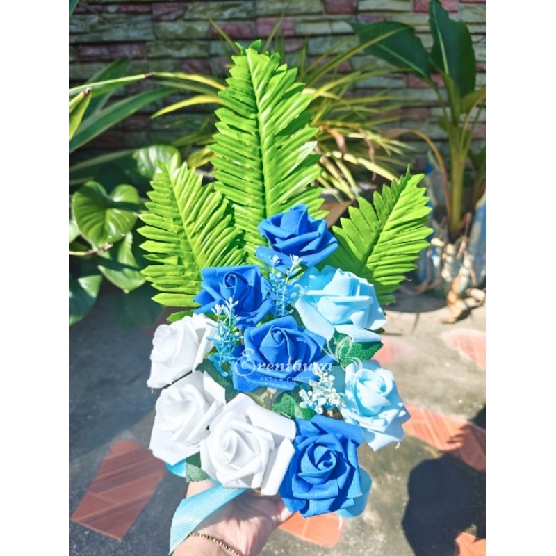 Flower Basket | Bulalak for Undas made of Bamboo Artificial Flower and ...