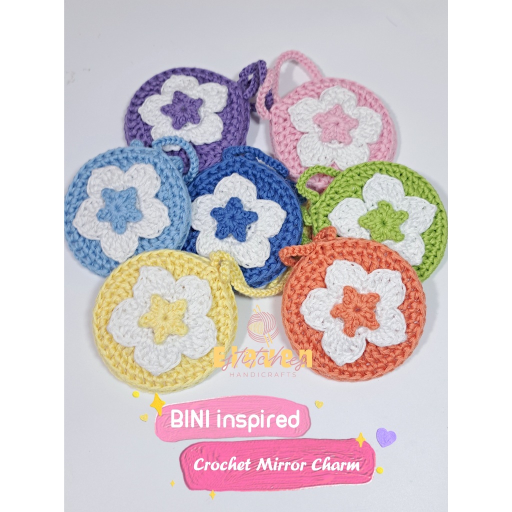BINI inspired Crochet Mirror Bag Charm | Shopee Philippines