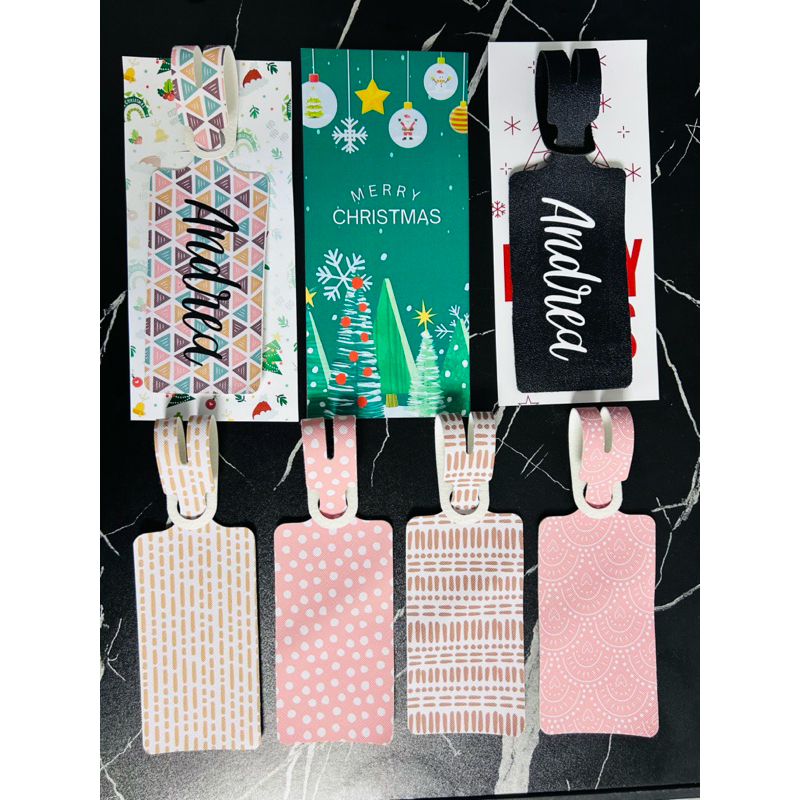 Personalized Luggage Tag/Bag Tag (Faux Leather) | Shopee Philippines