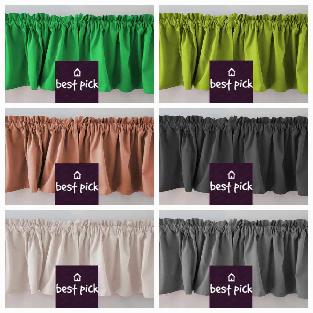 School window Curtain/Valance Curtain LxW 15x58 inches | Shopee Philippines