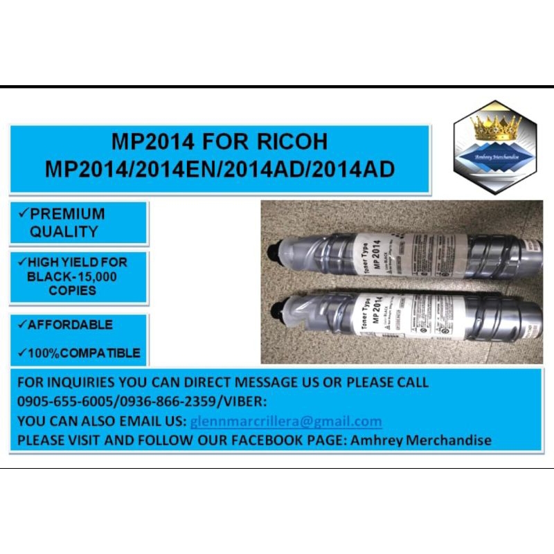 Ricoh & Gestetner MP2014 hs brand-new (390g) | Shopee Philippines