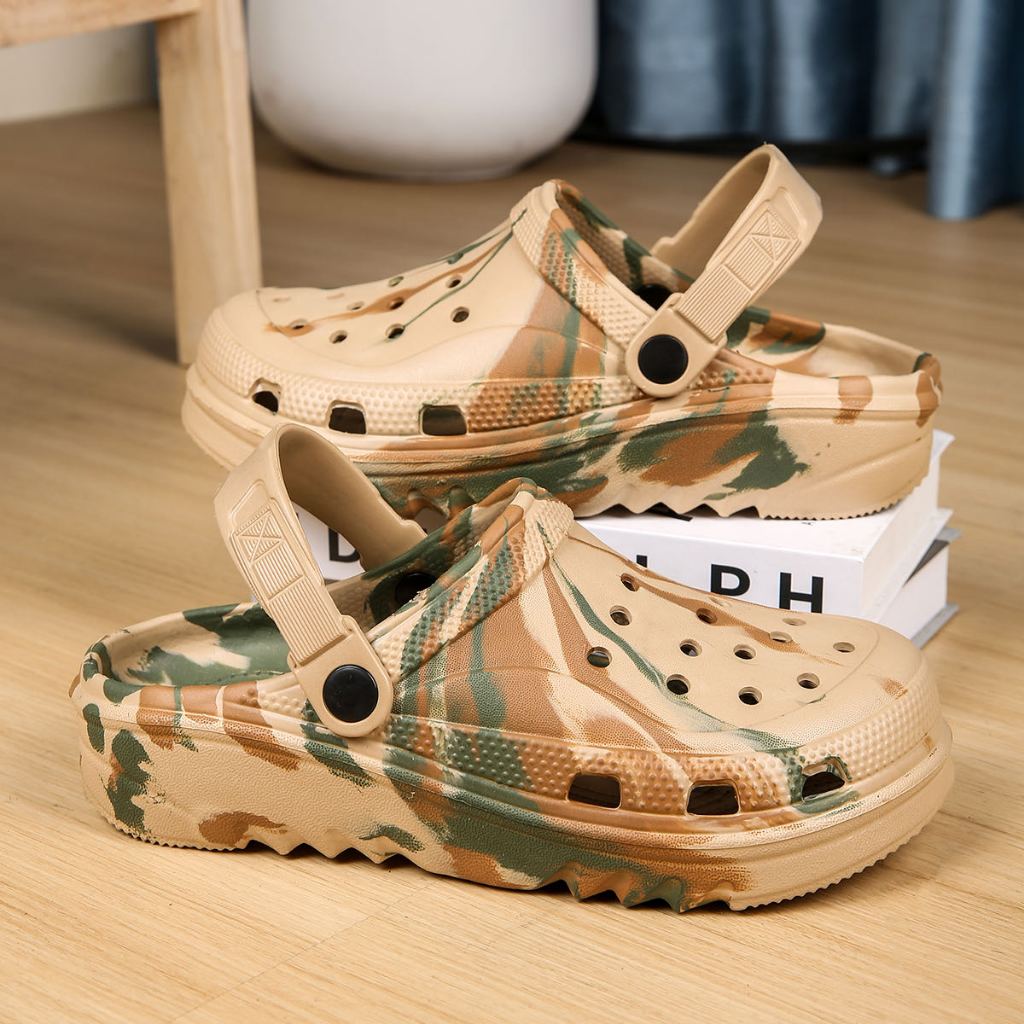 Genuine 100% Cross counter with tie-dye colorful couple sandals for men ...