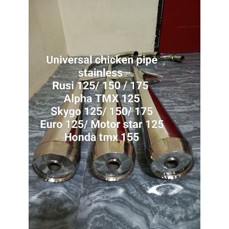 Universal chicken pipe Rusi 125/150/175/Honda alpha tmx125 | Shopee ...