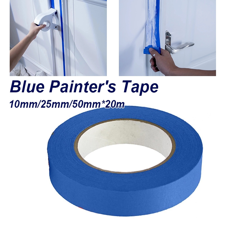 Blue Painter's Tape 10mm/25mm/50mm x 20M Detailer's Tape DIY Traceless ...