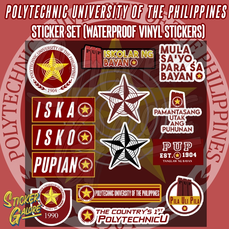 POLYTECHNIC UNIVERSITY OF THE PHILIPPINES (PUP) WATERPROOF STICKER for ...