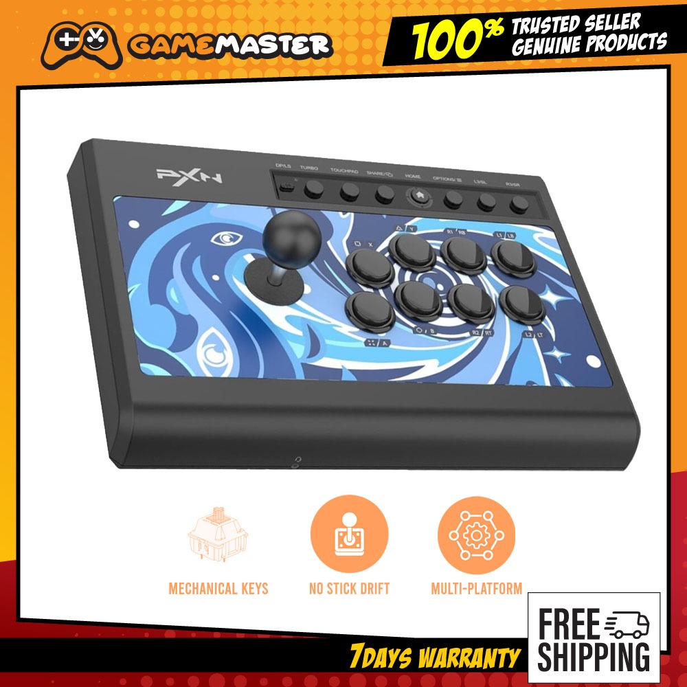 PXN-008 Arcade Joystick with Turbo Macro Functions Plug and Play Arcade Fighting | Shopee ...