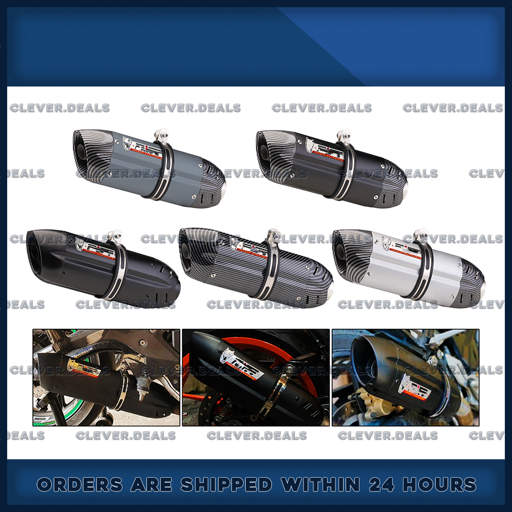 51mm Suono Mivv Slim Version (370mm, 470mm) Slip On Universal Exhaust Muffler Pipe | Shopee ...
