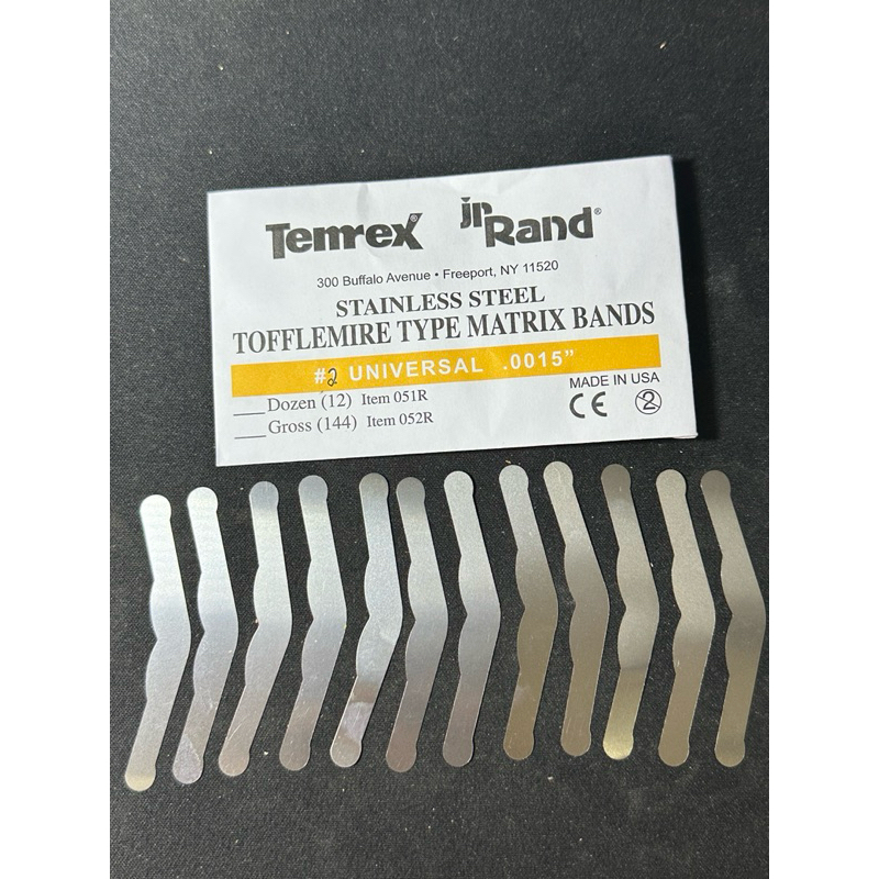Stainless steel matrix band for tofflemire retainers | Shopee Philippines