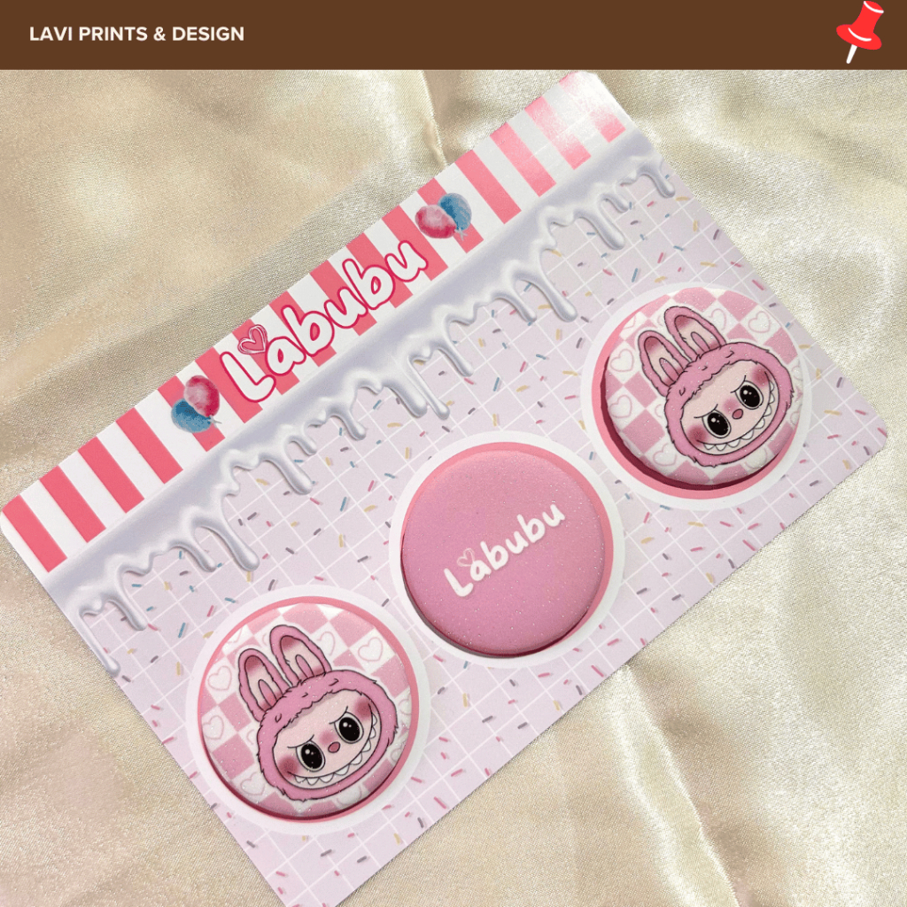 LABUBU inspired pins | Collections | Gift Ideas | 3 Button Pins per Set ...