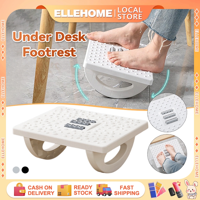 Under Desk Footrest Foot Stool for Desk Ergonomic Rest with Massage ...