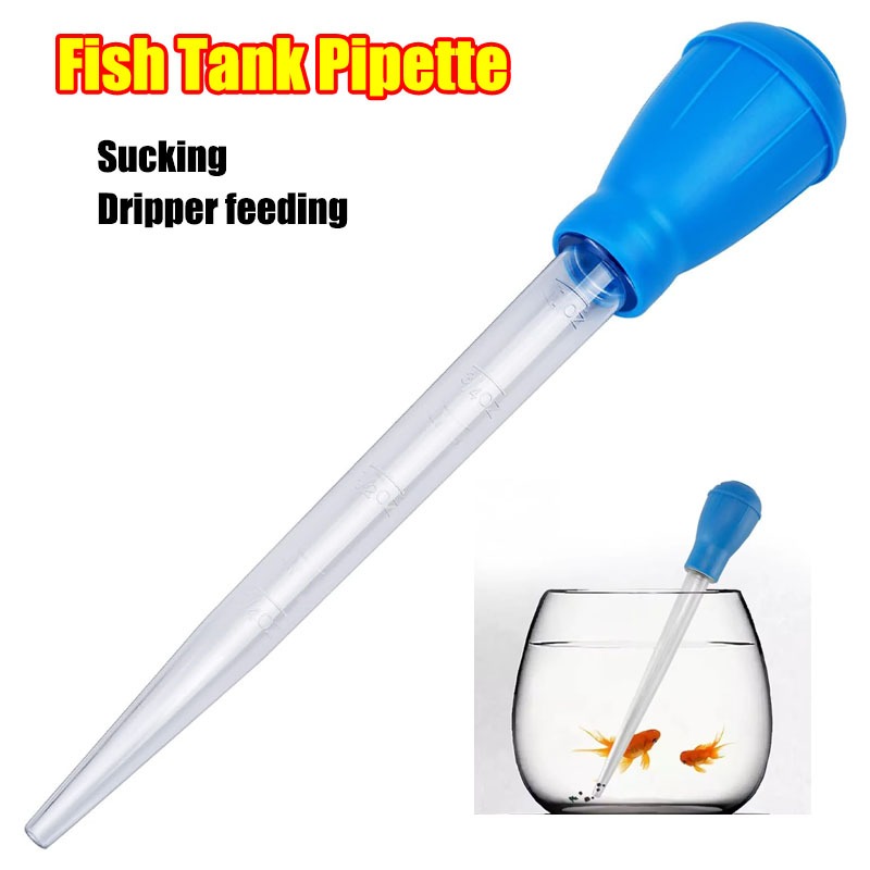 Aquarium Clean Tool Pipette fish tank siphon pump water changer 30ml ...