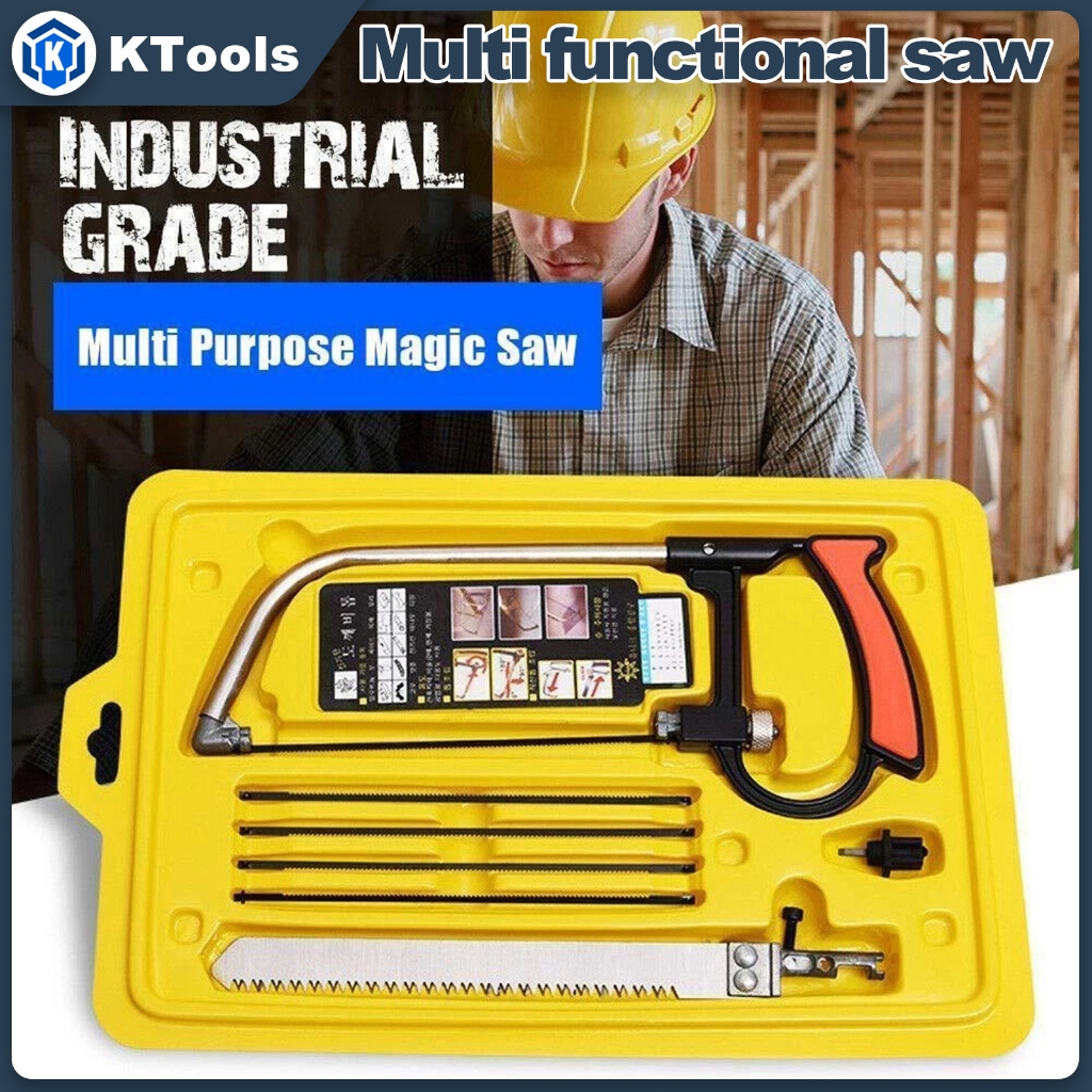 KTools Multipurpose Platinum Magic Saw 8 in 1 DIY Hand Steel Saw For ...